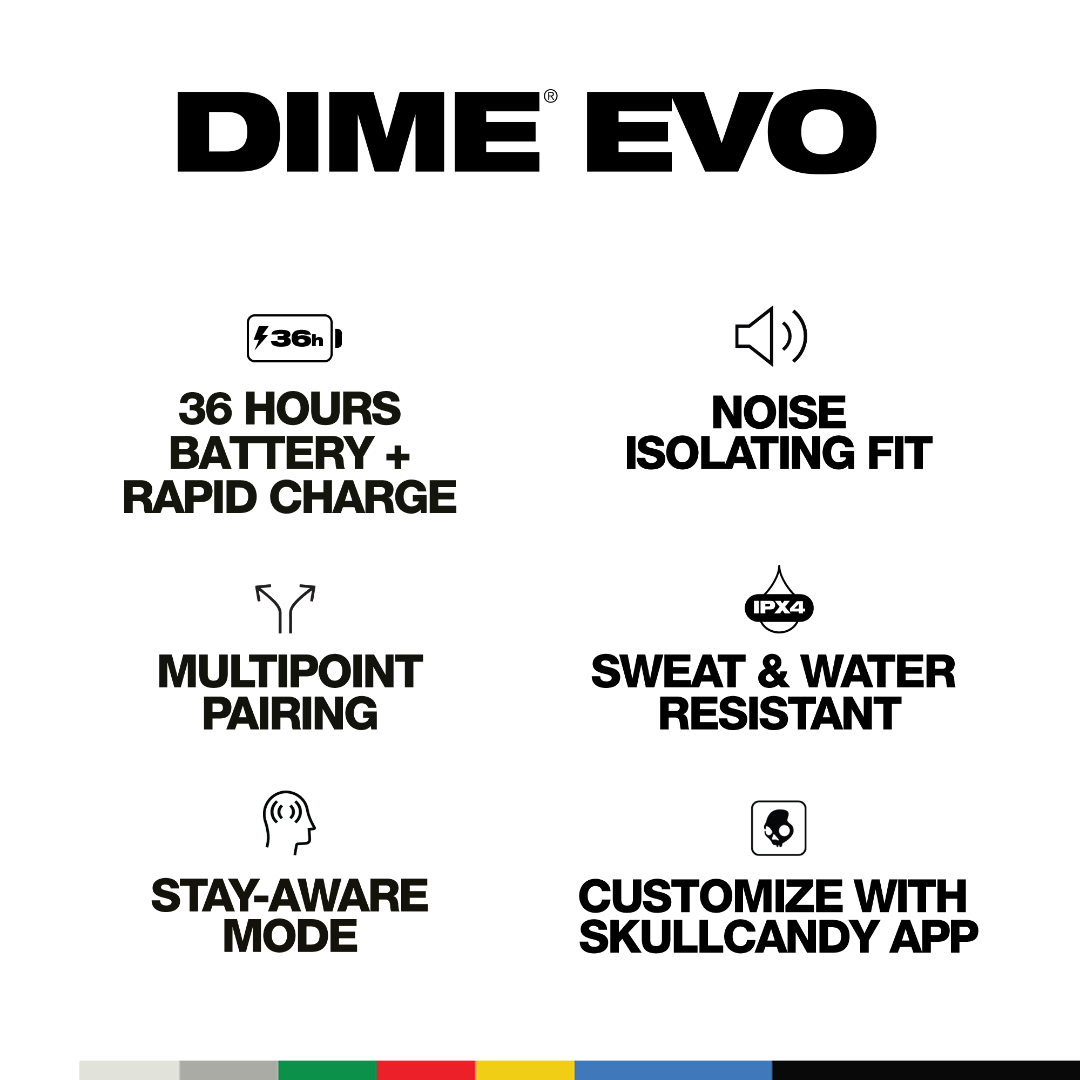 Dime Evo - Wireless Travel Earbuds with Clip Case | Bluetooth 5.3 ...