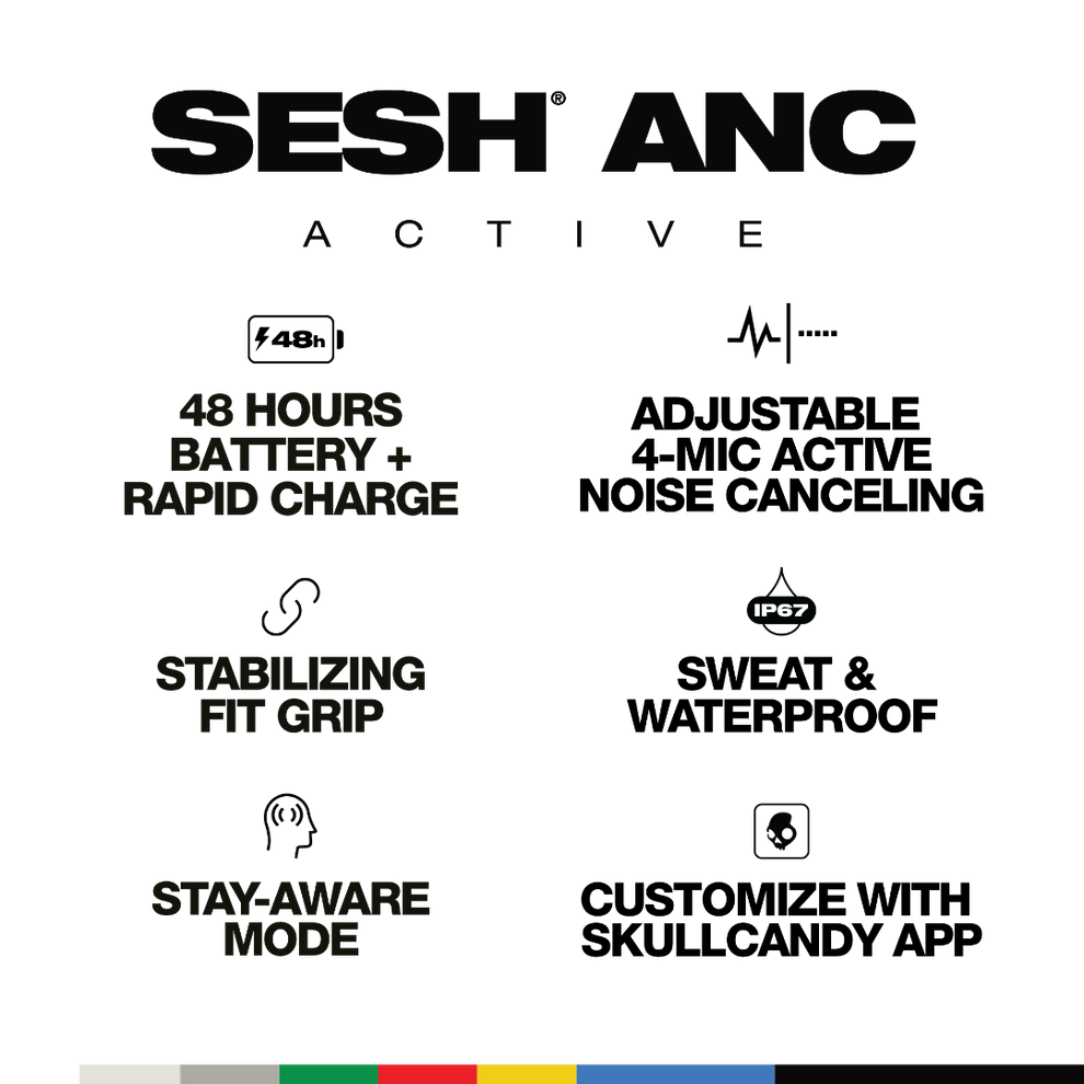 Sesh ANC Active - True Wireless Sport Earbuds with Active Noise ...